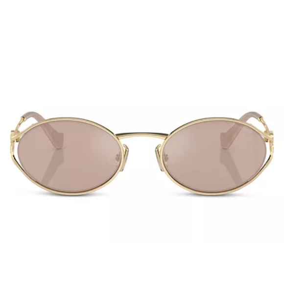 Miu Miu | Accessories | New Smu 52y Zvn2f Women Sunglasses Miu Miu Mu52ys Zvn20f Oval Eyewear ...
